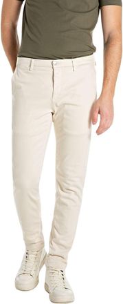 Replay Herren Chino Hose Zeumar Slim-Fit Hyperflex X-Lite mit Stretch, Natural Rope 200 (Beige), 31W/32L