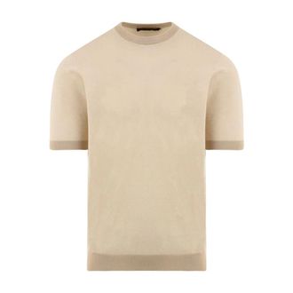 FILIPPO DE LAURENTIIS Baumwollpullover mit Rundhalsausschnitt - - Knitwear - Herren - Beige - M