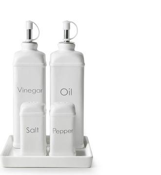 Ibili 715310 - Set für Öl/Essig und Salz/Pfeffer, Vintage