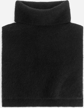 Arket Krageneinsatz Aus Wolle Und Alpakawolle -Schwarz