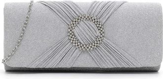 Tamaris Amalia Brooch Clutch Silver