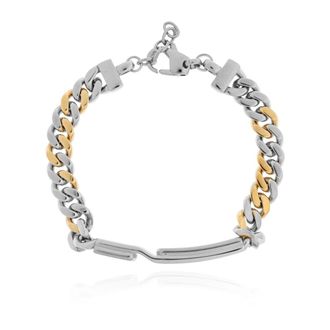 Diesel Homme, Accessoires, Gris, Taille: ONE Size Bracelet avec logo grav&eacute;