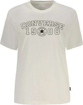 Converse Kurzarm-T-Shirt - - Tops - Damen - Wei&szlig; - XS