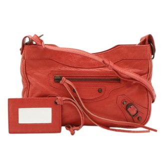 Balenciaga Sac bandouli&egrave;re vintage en cuir Pre-owned - Femme - Pre-owned - Rouge - Taille: ONE Size