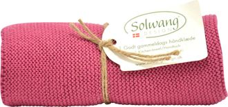 Solwang 100% Öko-Tex zertifizierte Baumwolle dänische Küchenhandtuch Made in India (Light Bordeaux)