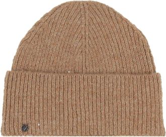 Loevenich Beanie mit Glitzer | OneSize | Damen | Stylische Winterm&uuml;tze mit funkelndem Glitzereffekt Camel