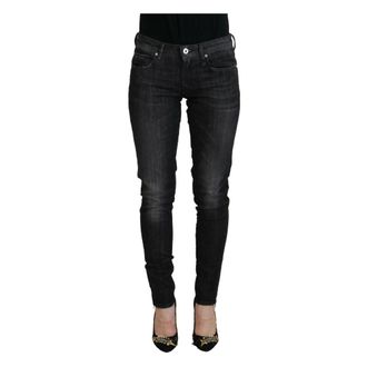 Fiorucci Schwarze Skinny Jeans mit Niedriger Taille - - Jeans - Damen - Schwarzk - W27