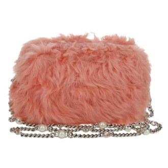 Miu Miu Pre-owned Fur Shoulder Bag - - Pre-owned - Damen - Rosa - ONE SIZE