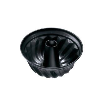 Zenker Gugelhupfform Ø 22 cm, Kuchenform stabil & beschichtet, für saftigen Gugelhupf, runde Backform mit Antihaftbeschichtung, Menge: 1 Stück, Schwarz, 8.66