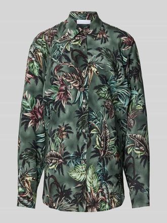 Paco Rabanne Hemdbluse mit floralem Allover-Print