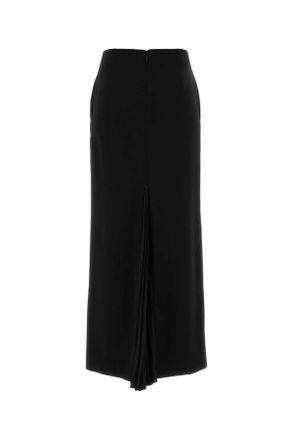 Jil Sander Womens Black Wool Skirt 001 Gonne