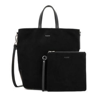 Kazar Femme, Sacs, Noir, Taille: ONE Size Sac noir en daim spacieux