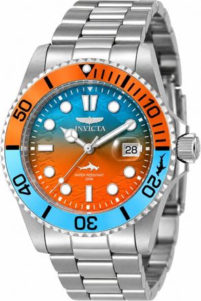 Invicta Pro Diver 50903 Herrenuhr - Quarzwerk - Edelstahl mit blauem Zifferblatt - 42 mm