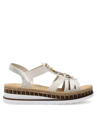 Rieker Sandalen V7949-90 Silberfarben