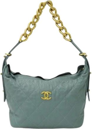 Chanel Sac bandouli&egrave;re vintage Pre-owned - Femme - Pre-owned - Vert - Taille: ONE Size