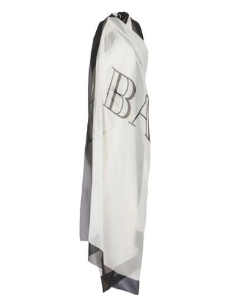 Balmain Kaftan mit Balmain Couture-Print - Weiß