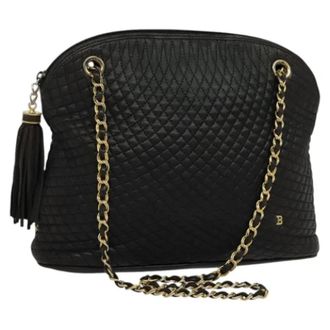 Bally Pre-owned Leather Shoulder Bag - - Pre-owned - Damen - Schwarzk - ONE SIZE