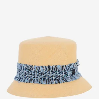 Maison Michel Womens Mini New Kendall Hat Natural Brisa