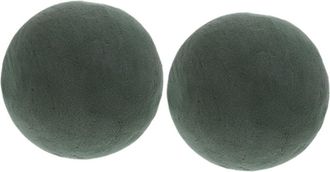 BESTONZON 2 St&uuml;ck Runde Steckschaumbl&ouml;cke 9cm aus Gr&uuml;nem Schwamm f&uuml;r Hochzeits Blumendekoration Wasserspeichernd Bruchfest f&uuml;r Frische und K&uuml;nstliche Blumenarra