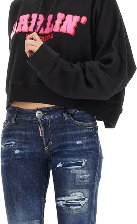 Dsquared2 Logo Cotton Sweatshirt - Black