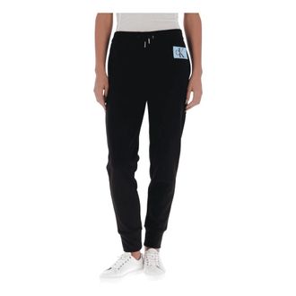 Calvin Klein Sportliche schwarze Denim-Jogginghose - - Trousers - Damen - Schwarzk - S