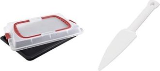 Dr. Oetker Backblech mit Transporthaube Bake & Go - 3in1 & Kuchenlöser, einfaches und schnelles Lösen