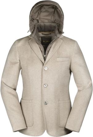 Moorer Homme, Vestes, Beige, Taille: 2XL Bellotto-Bab Blazer