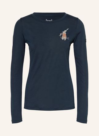 super.natural Funktionsshirt Lil Ski Bunny Mit Merinowolle blau