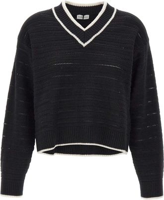 Marella Femme, Pulls, Noir, Taille: 44 FR Riserva Wool Sweater