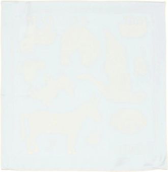 Jacquemus Homme, Accessoires, Bleu, Taille: ONE Size Carr&eacute; en soie