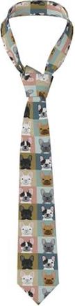 Generic Cravate Adorables Chiens De Berger Fran&ccedil;ais Confortable Cravates R&eacute;glable Cravate Pour Hommes Pour F&ecirc;te &Eacute;v&eacute;nements Accessoires