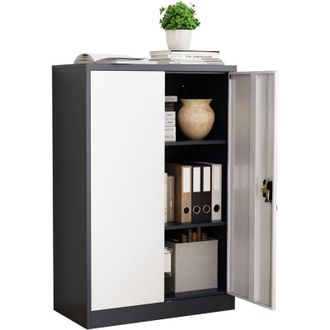 VCM Stahlschrank abschlie&szlig;bar Malivo 3fach