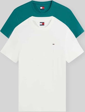Tommy Jeans Slim Fit T-Shirts aus reiner Baumwolle im 2er-Pack