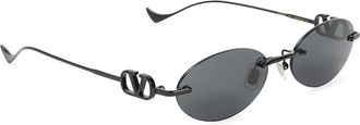 Valentino Lunettes De Soleil - Noir