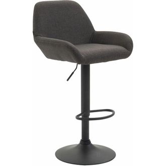 Clp Tabouret de tissu élégant avec jambe et repose-pieds noires différentes couleurs colore : gris foncé