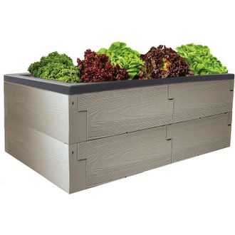 Juwel Pflanzkasten Timber Hochbeet mit wasserdichter Pflanzwanne, 130x60x40 cm