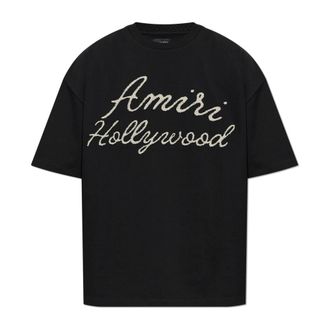 Amiri Logo T-Shirt - - Tops - Herren - Schwarzk - S