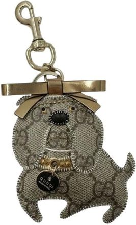 Gucci unisex, Pre-owned, Gris, Taille: ONE Size Porte-cl&eacute;s en tissu Pre-owned