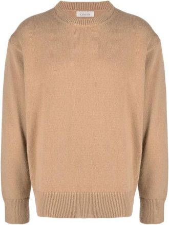 Laneus Kamelbrauner Strickpullover - - Knitwear - Herren - Braun - L