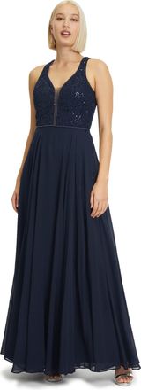 Vera Mont Damen Abendkleid mit Pailletten Night Sky,44