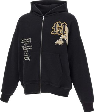 Amiri Homme, Sweatshirts et sweats &agrave; capuche, Noir, Taille: M Varsity Patch Sweat &agrave; capuche