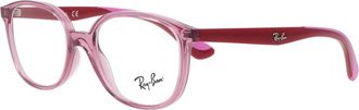 Ray-Ban Kinderbrille mit eckigem Rahmen - - Accessories - unisex - Rosa - 47 MM