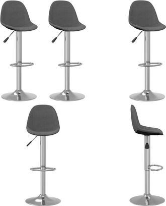 vidaXL Barhocker 2 Stk. Dunkelgrau Stoff - Barhocker - Sitzhocker - Küchenhocker - Barstühle - Wohnzimmer Dekoration - Home & Living