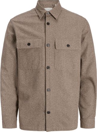Jack & Jones Jprrayle Melange Solid L/S Overshirt Sn