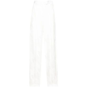 The Attico Logo Hose - - Trousers - Damen - Wei&szlig; - 2XS