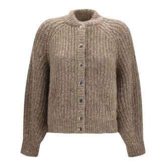 Brunello Cucinelli Glitzernder Cardigan - - Knitwear - Damen - Beige - S