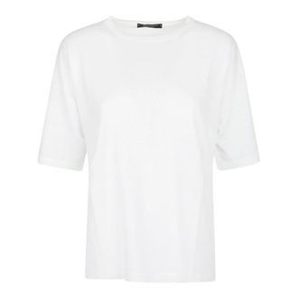 Aragona Rundhals-T-Shirt - - Tops - Damen - Wei&szlig; - S
