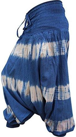 Shopoholic Fashion Pantalon color&eacute; Tie Dye Baggy Harem, V&ecirc;tements Hippies Coupe Ample Boho Brighter, Neuf tyedye 2