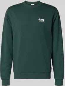 Les Deux Sweatshirt mit Label-Details und Rundhalsausschnitt