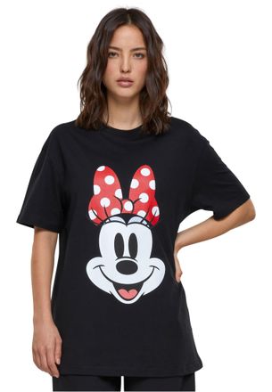 Merchcode Merchcode Damen Mc887-ladies Disney 100 Minnie Smiles Tee T-Shirt, Schwarz, M EU